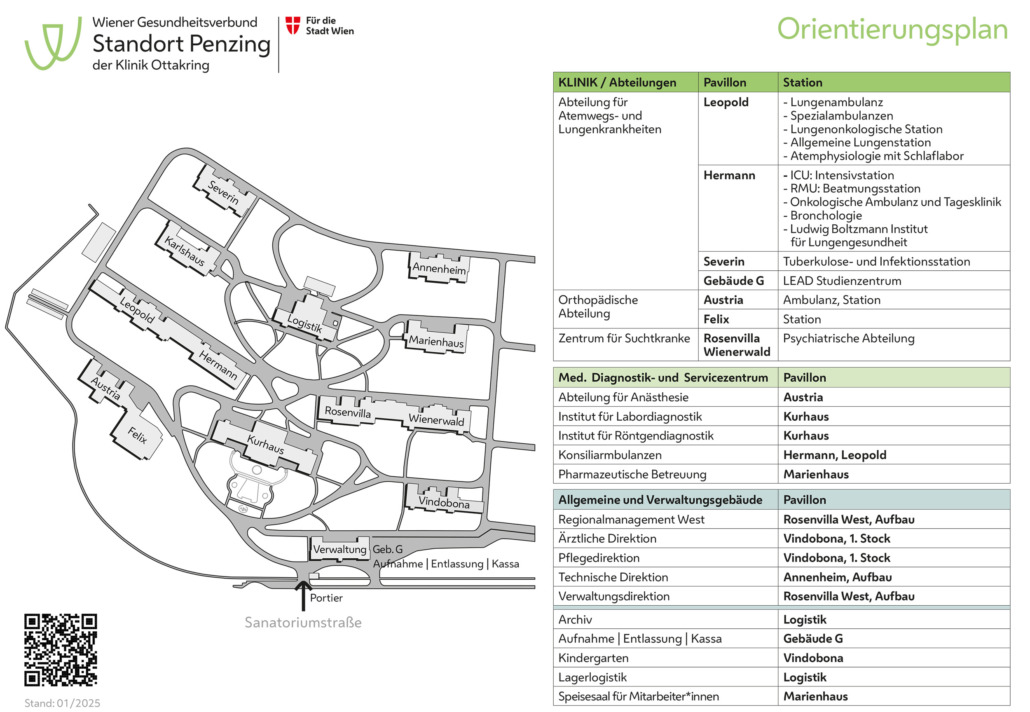 Lageplan - Wiener Gesundheitsverbund - Standort Penzing der Klinik ...